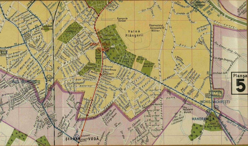 Harta cartierului Berceni în anul 1943 - Berceni de Poveste